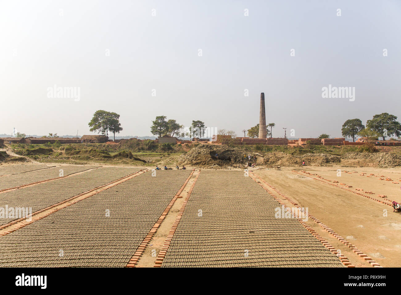 Brick fields in Kolkata, India Stock Photo - Alamy
