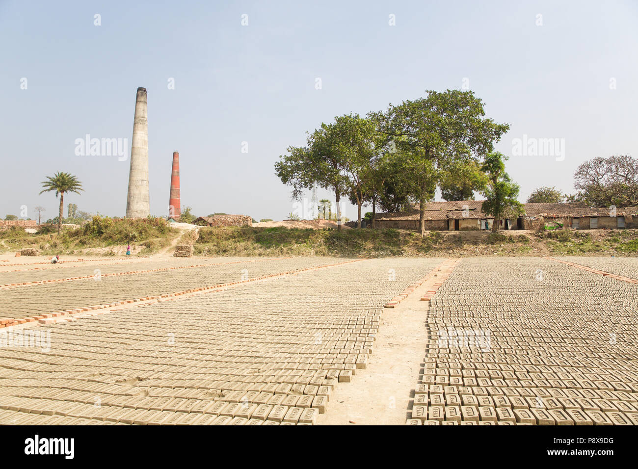 Brick fields in Kolkata, India Stock Photo - Alamy