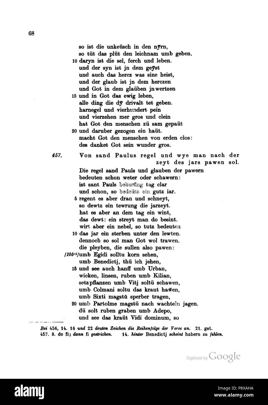 . 113 Deutsche Texte des Mittelalters Bd XIV 068 Stock Photo - Alamy