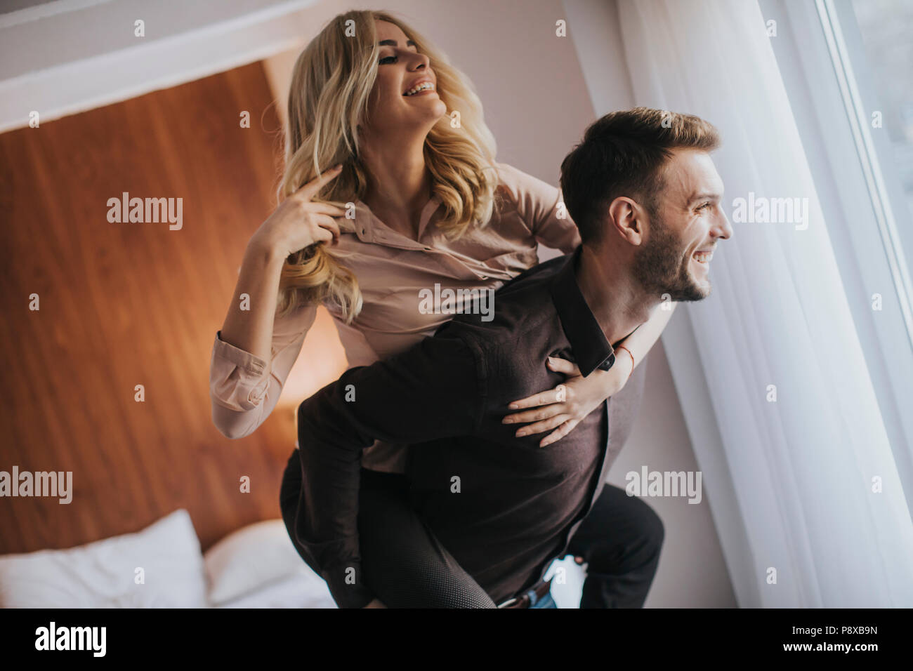 Beloved couple romantic feelings lovely hi-res stock photography and ...