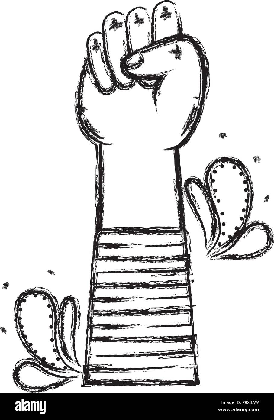 Man fist middle finger up Stock Vector Images - Alamy