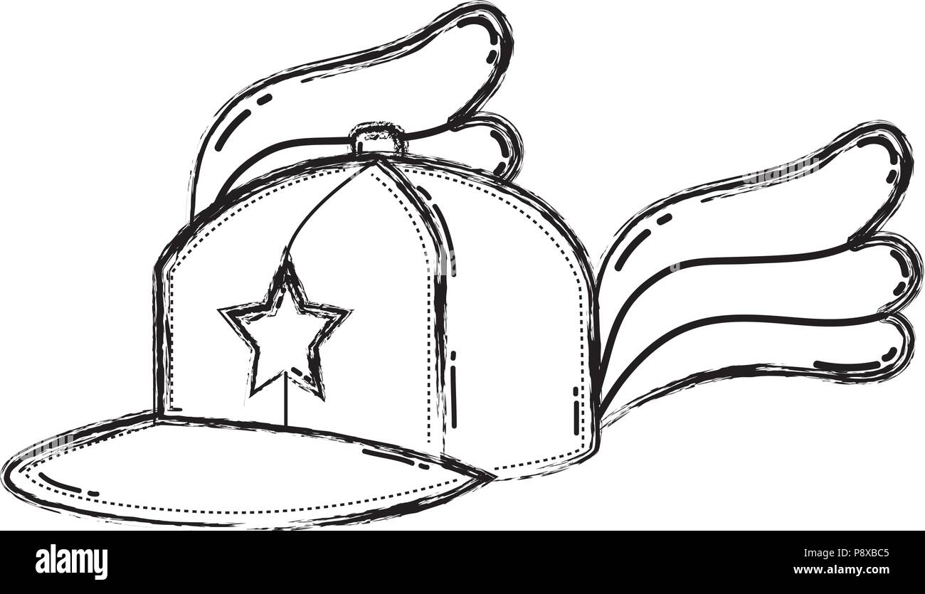 Wings cap Black and White Stock Photos & Images - Alamy