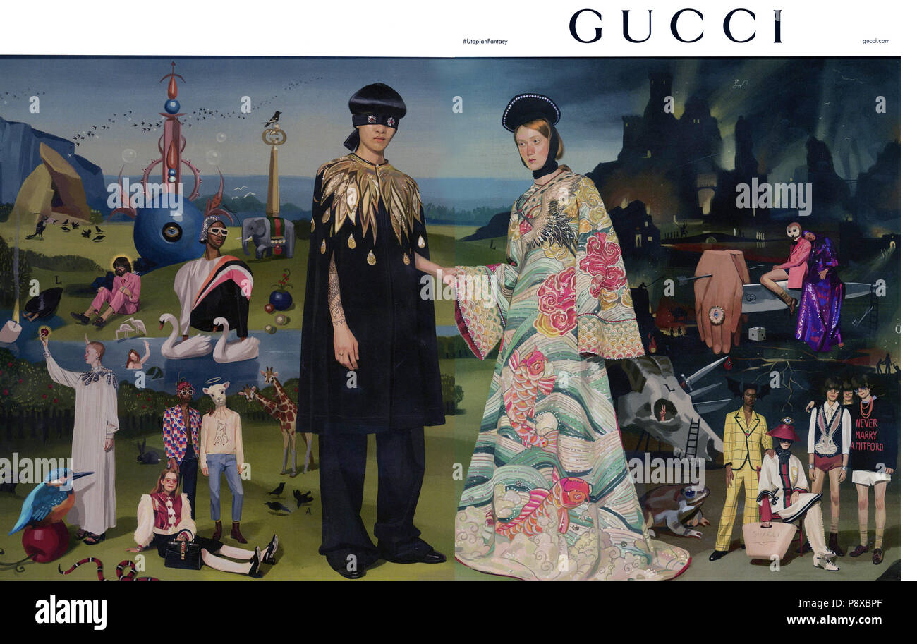 2010s UK Gucci Magazine Advert Stock Photo - Alamy