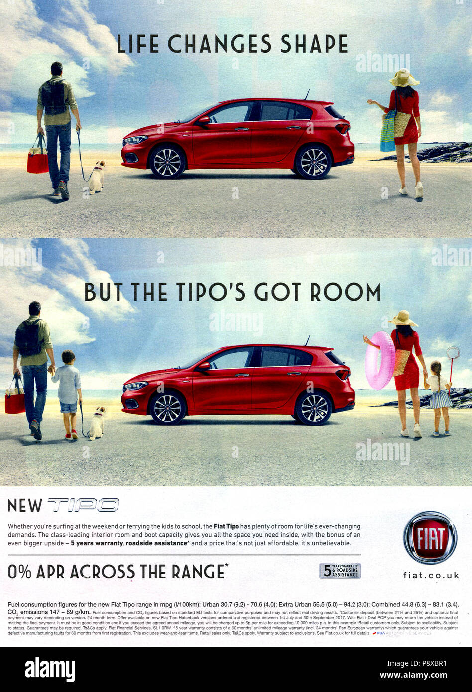2010s UK Fiat Magazine Advert Stock Photo - Alamy