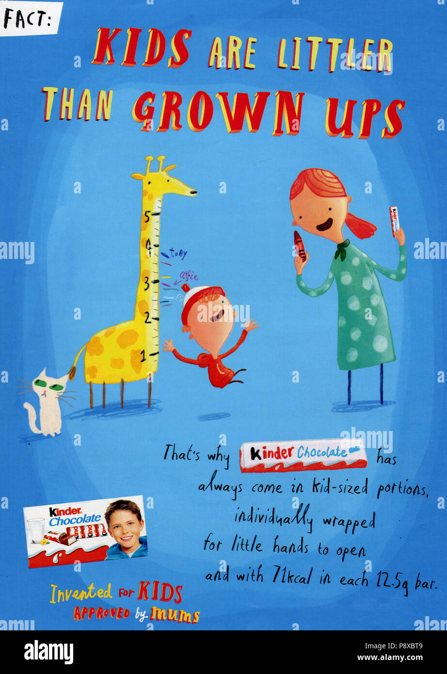 2010s UK Kinder Bueno Magazine Advert Stock Photo - Alamy