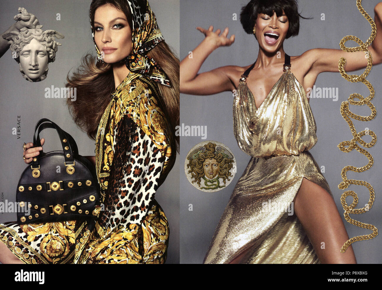 2010s UK Versace Magazine Advert Stock Photo - Alamy