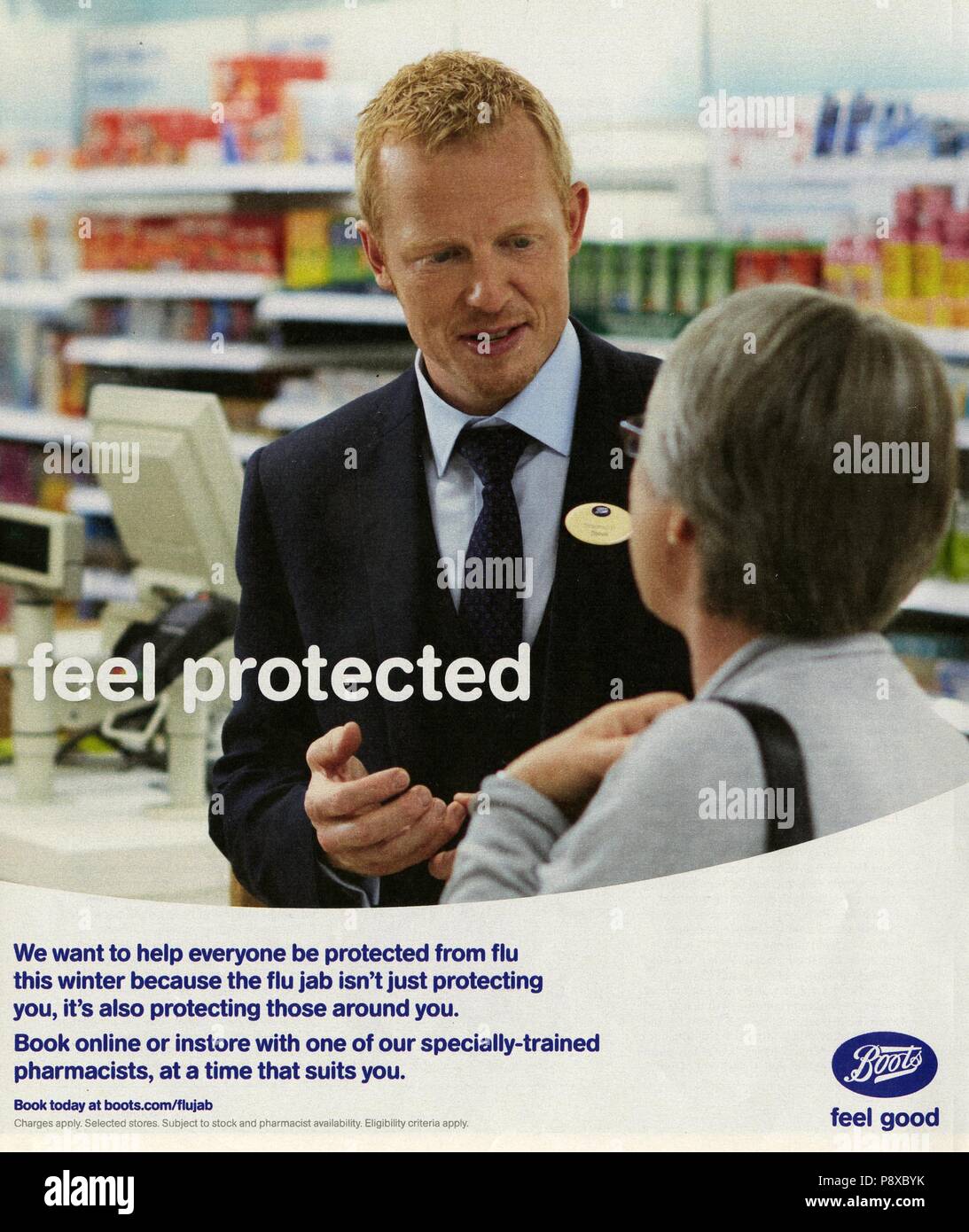 2010s UK Boots Magazine Advert Stock Photo - Alamy