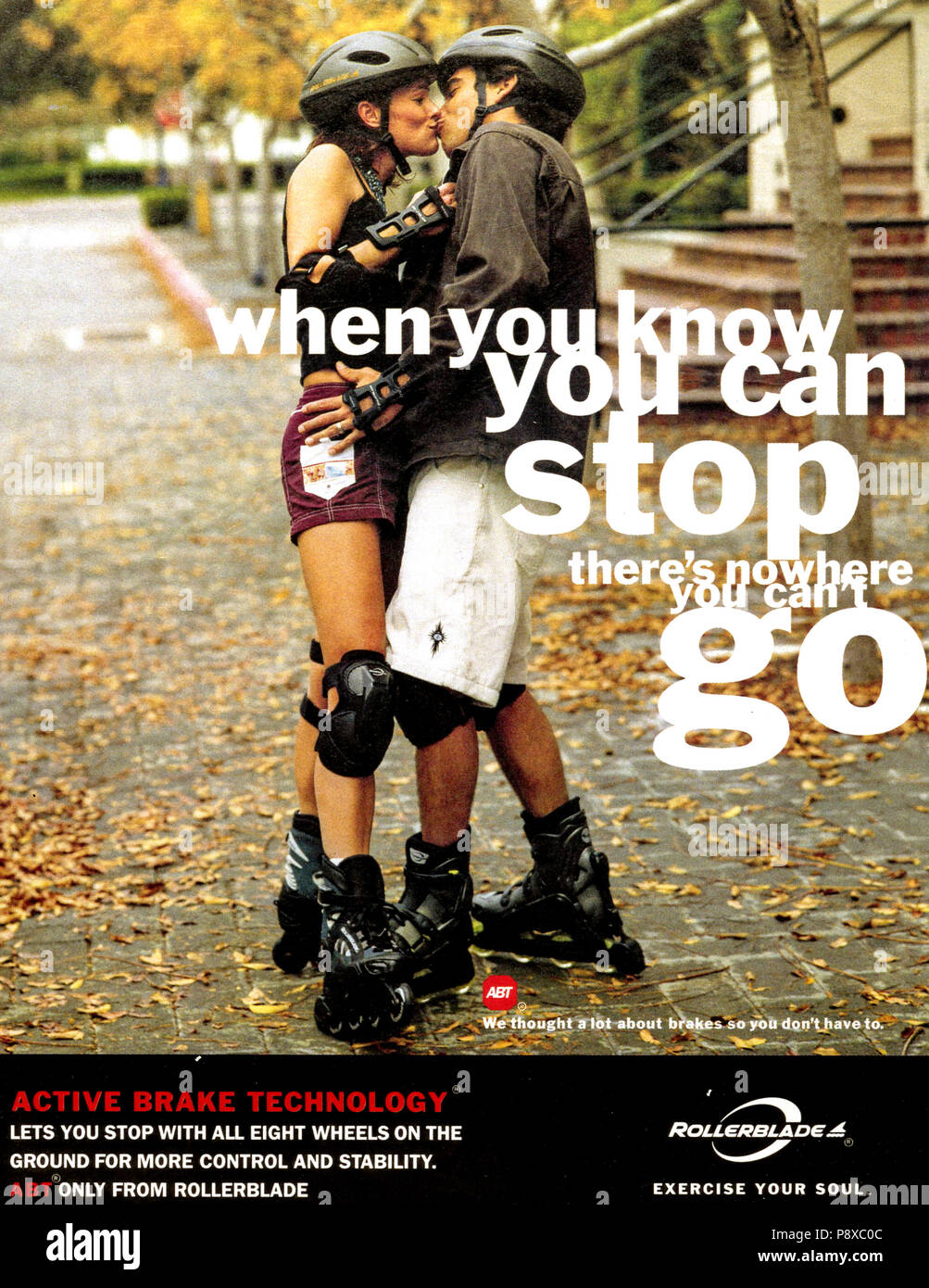 1990s USA Rollerblade Magazine Advert Stock Photo - Alamy