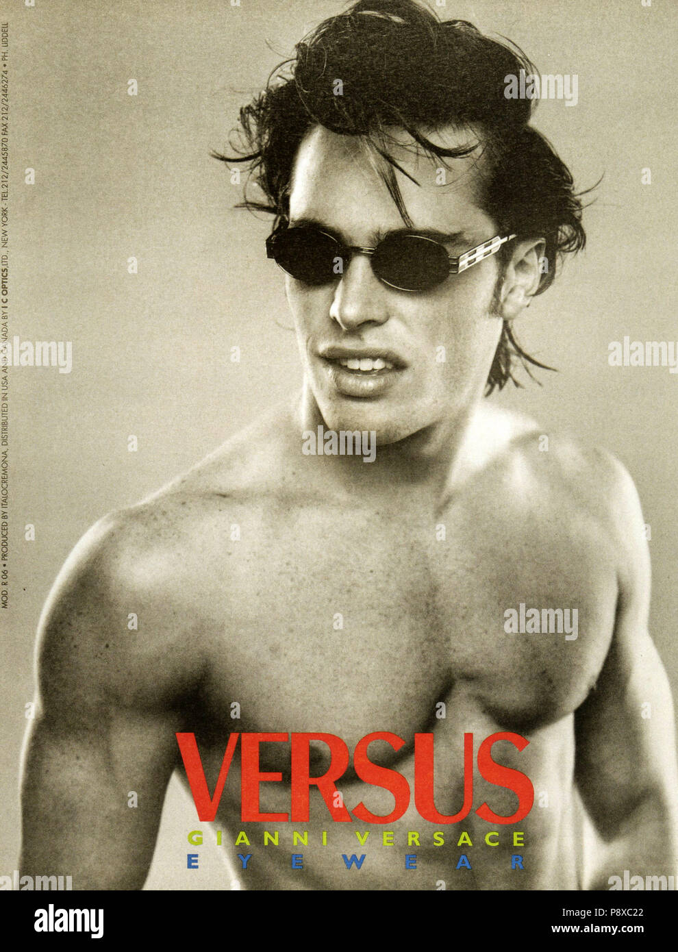 1990s USA Versace Magazine Advert Stock Photo - Alamy