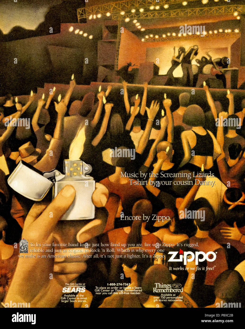 Lighters In The Air Up Rock And Roll