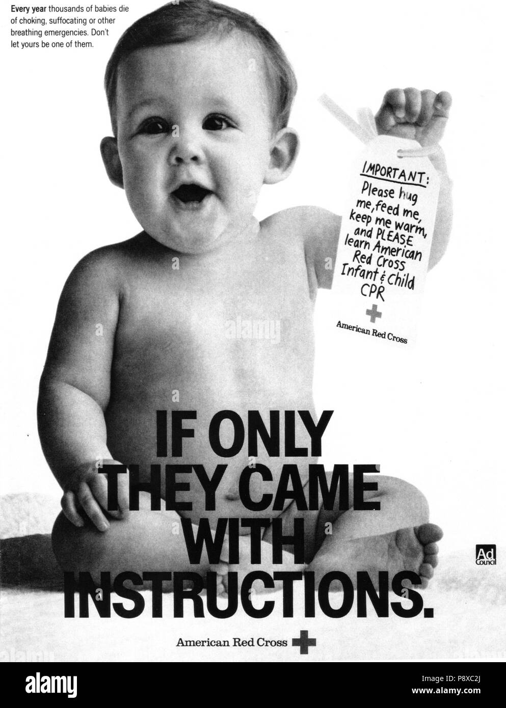 1990s USA Red Cross Magazine Advert Stock Photo - Alamy