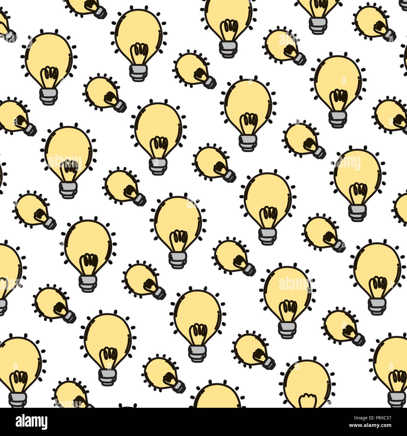 color electric bulb power energy background vector illustration Stock ...