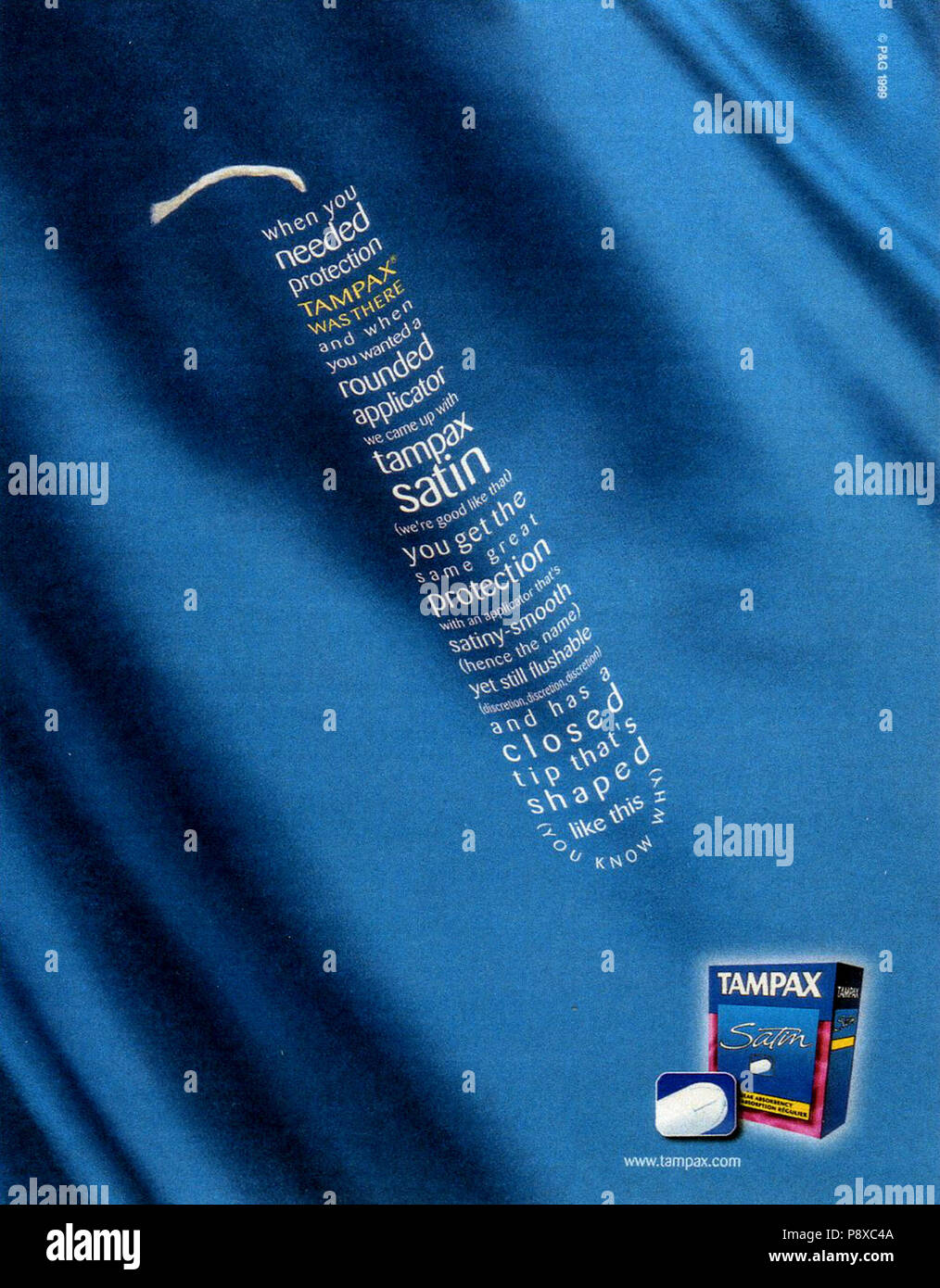 1990s USA Tampax Magazine Advert Stock Photo - Alamy
