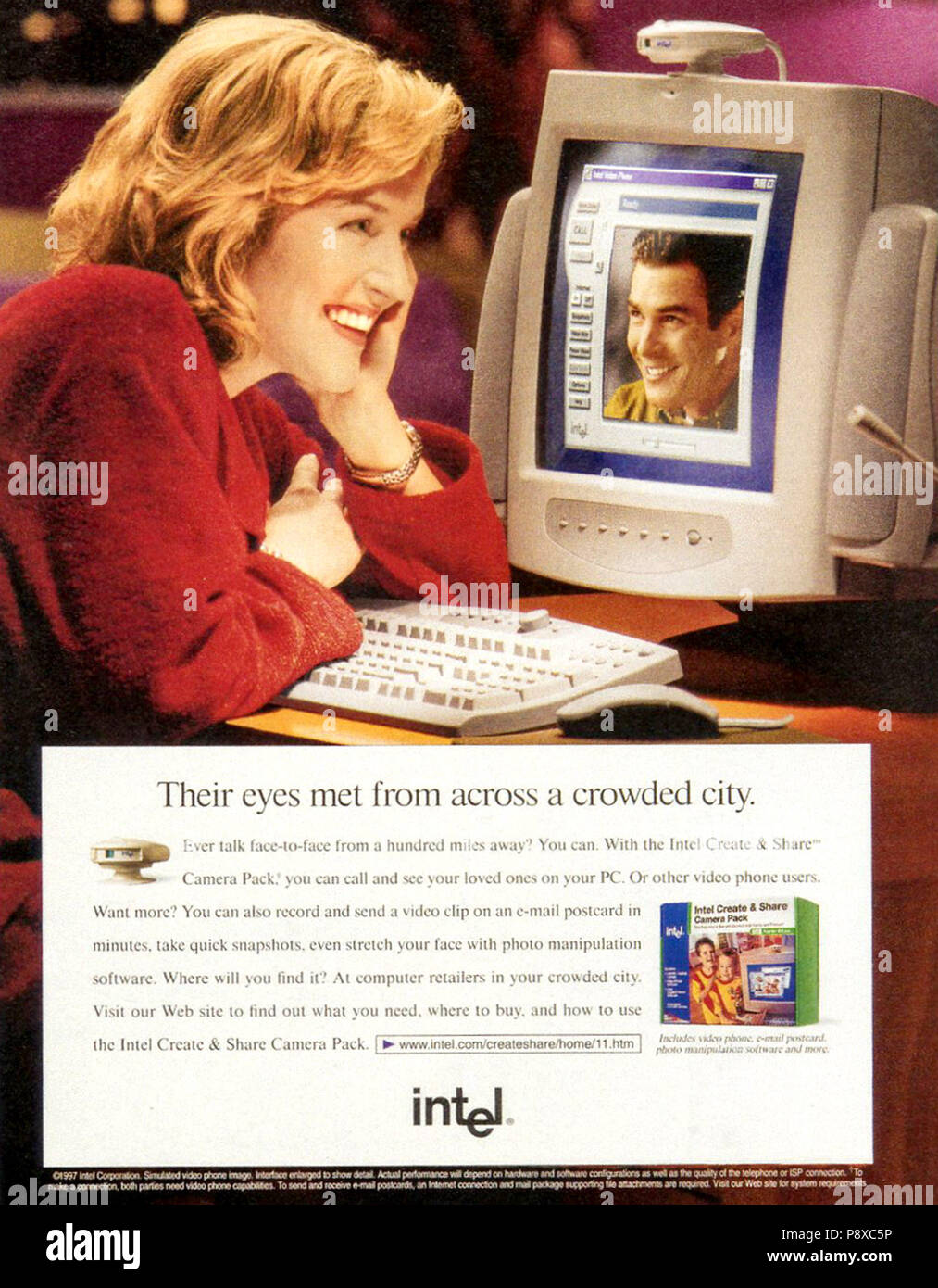 1990s USA Intel Magazine Advert Stock Photo - Alamy