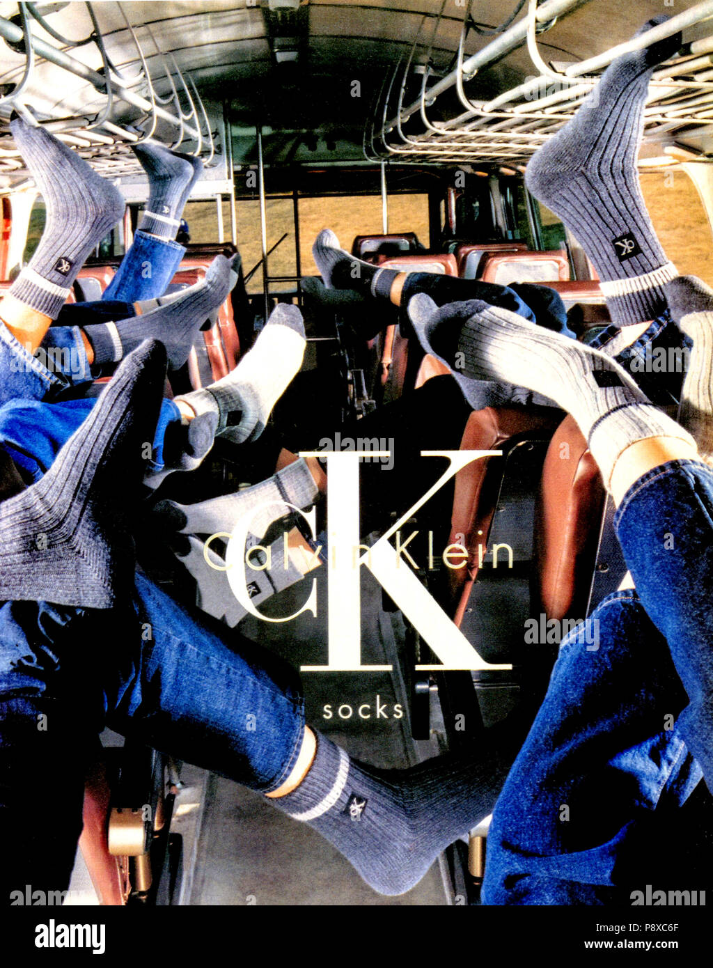1990s USA Calvin Klein Magazine Advert Stock Photo - Alamy