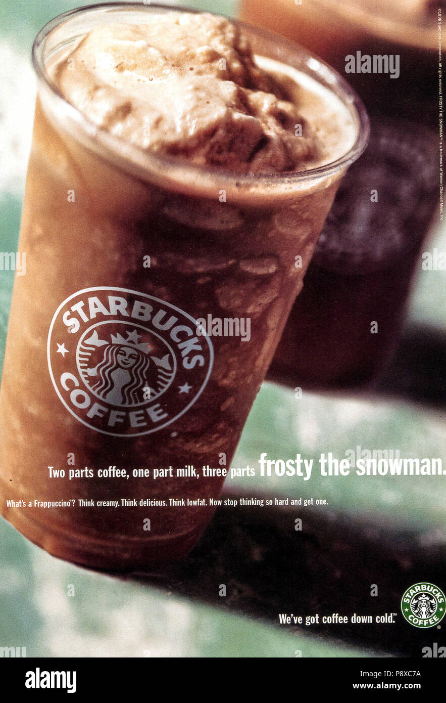 1990s USA Starbucks Magazine Advert Stock Photo - Alamy