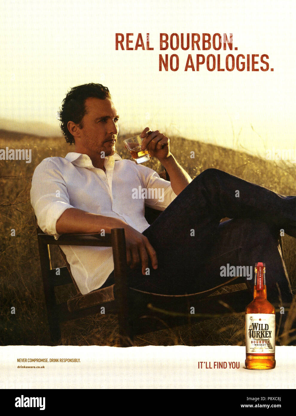 2010s UK Wild Turkey Magazine Advert Stock Photo - Alamy