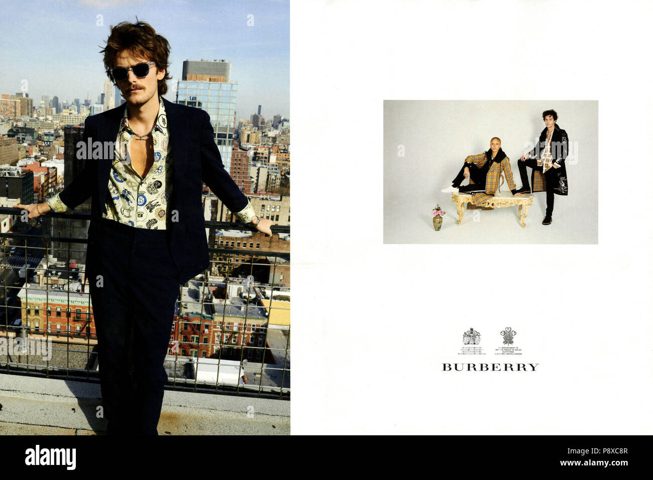 2010s UK Burberry Magazine Advert Stock Photo - Alamy