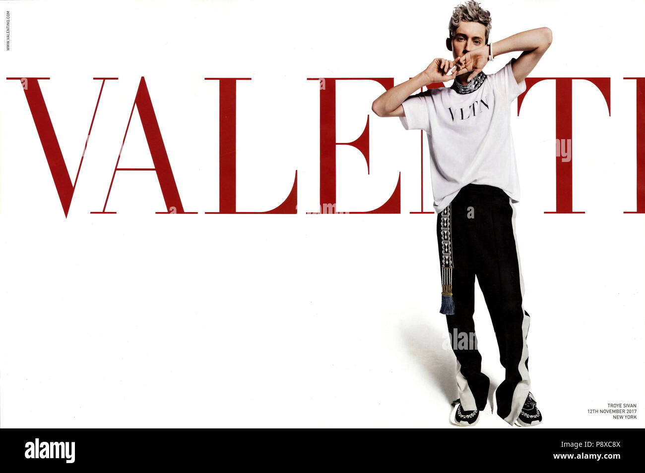 2010s UK Valentino Magazine Advert Stock Photo - Alamy
