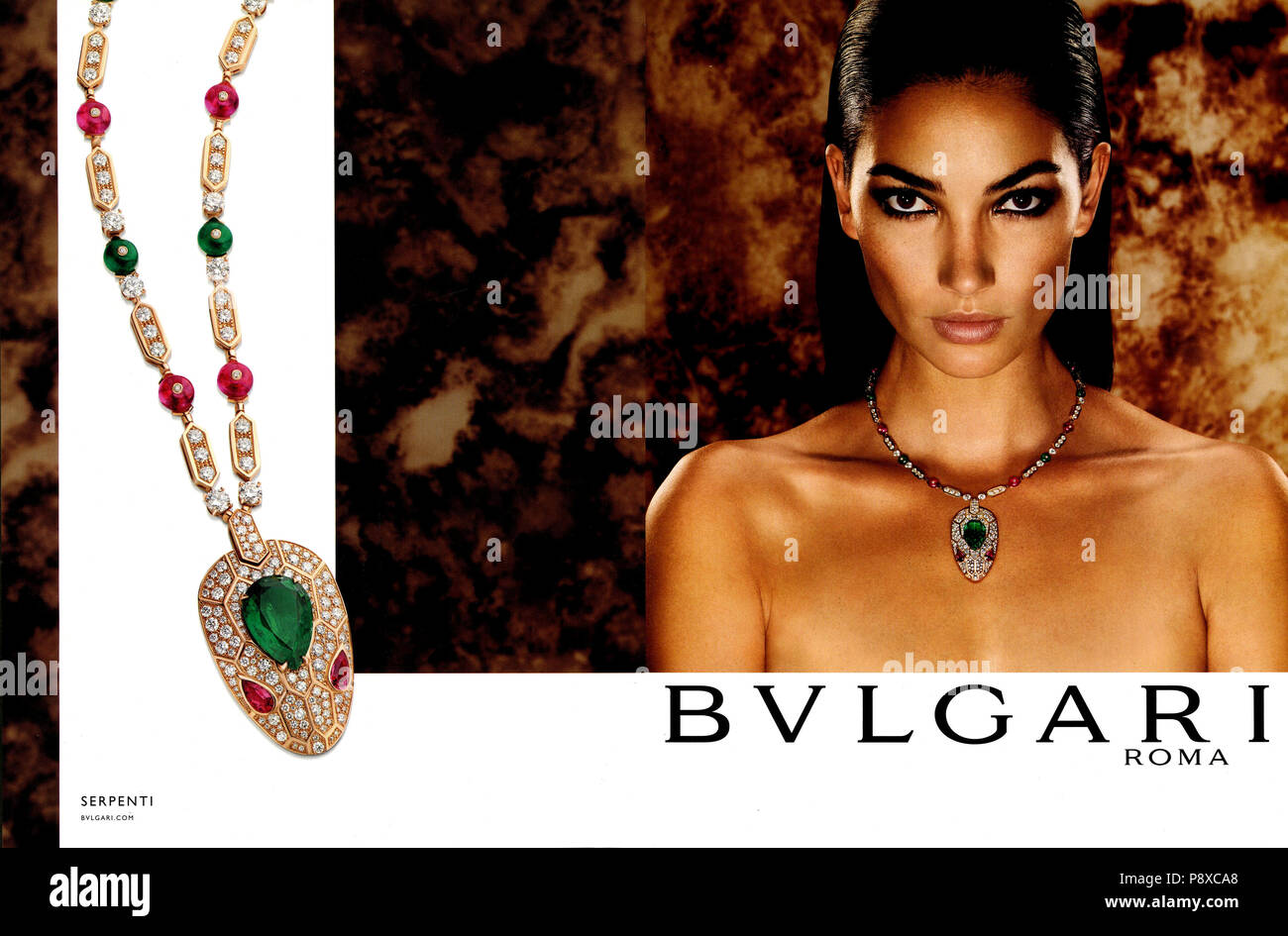 2010s UK Bvlgari Magazine Advert Stock Photo - Alamy