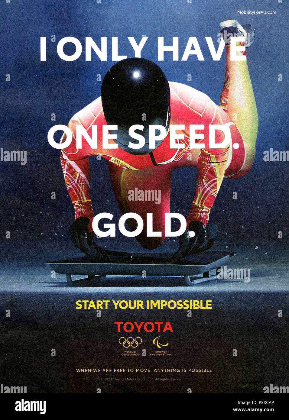 2010s UK Toyota Magazine Advert Stock Photo - Alamy