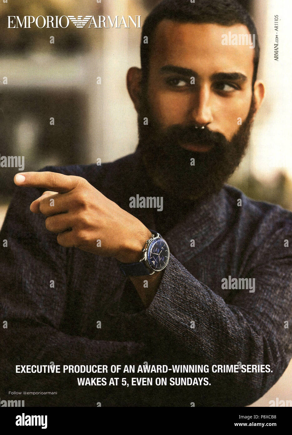 2010s UK Emporio Armani Magazine Advert Stock Photo - Alamy