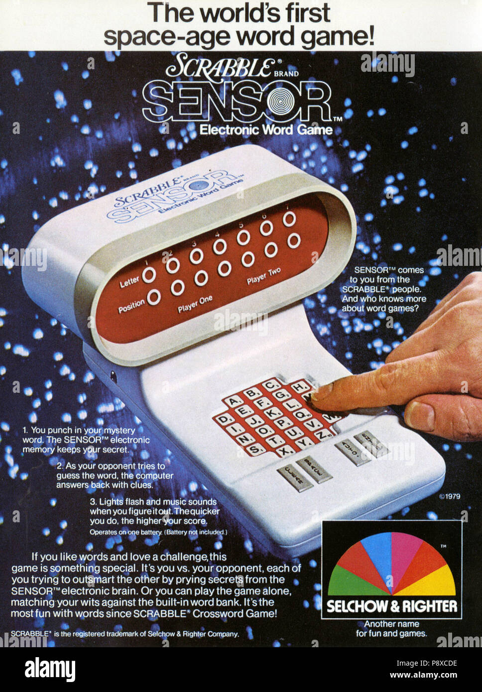 1980s USA Scrabble Magazine Advert Stock Photo - Alamy