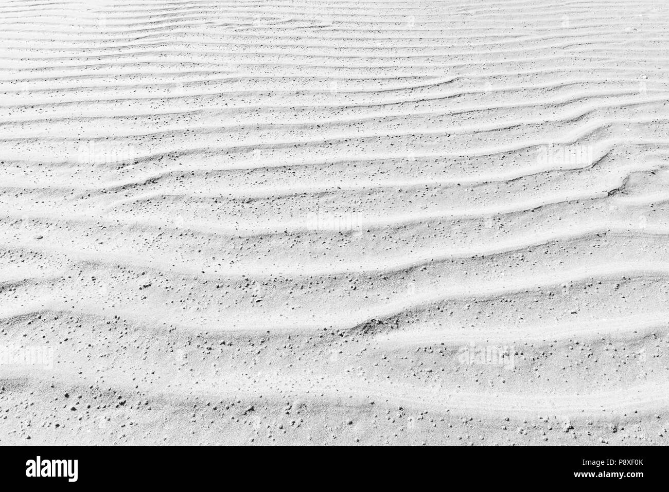 Sand ripple pattern for natural background in black and white Stock ...