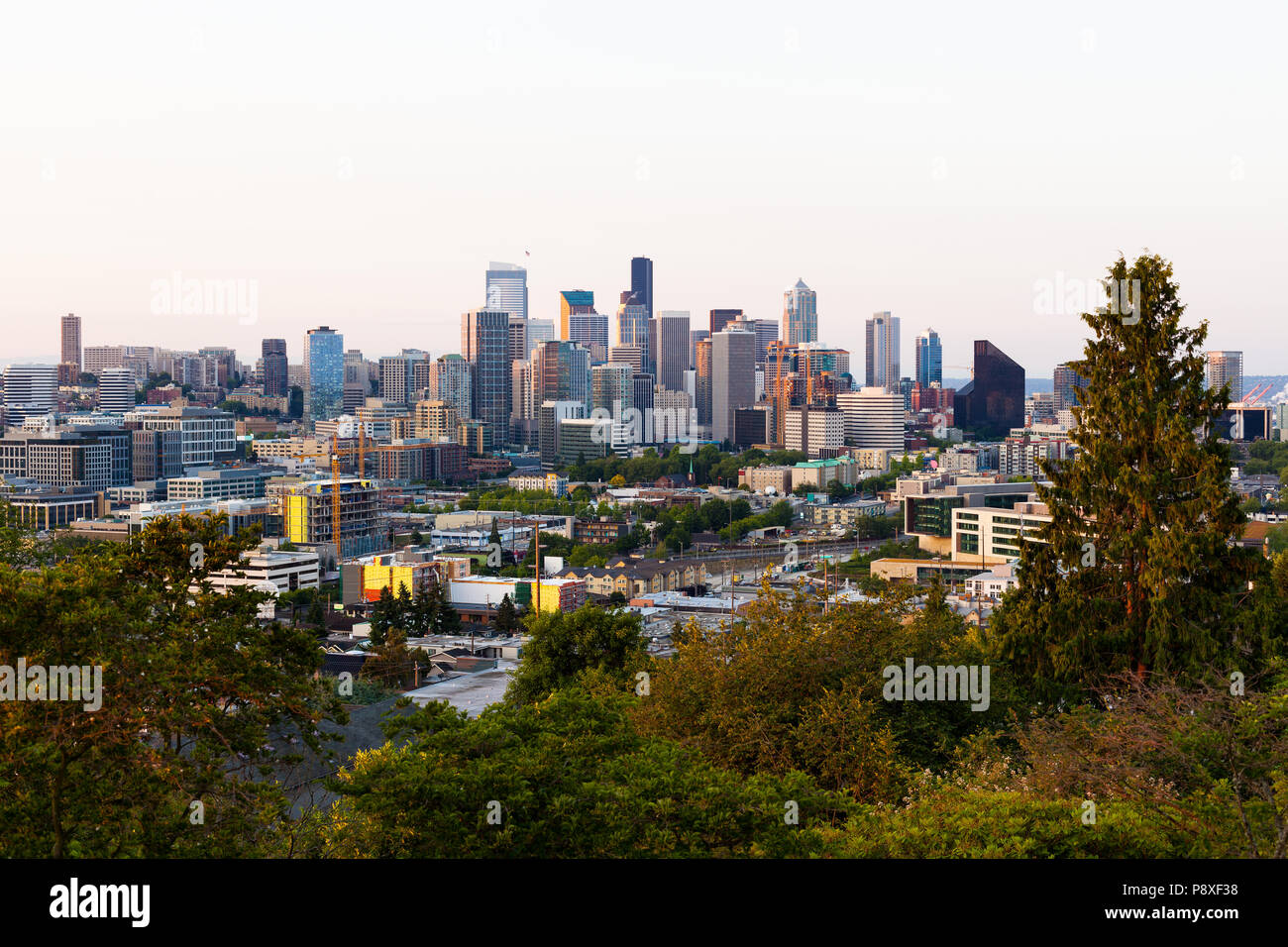 Downtown Seattle at dawn, Washington State, USA Stock Photo - Alamy