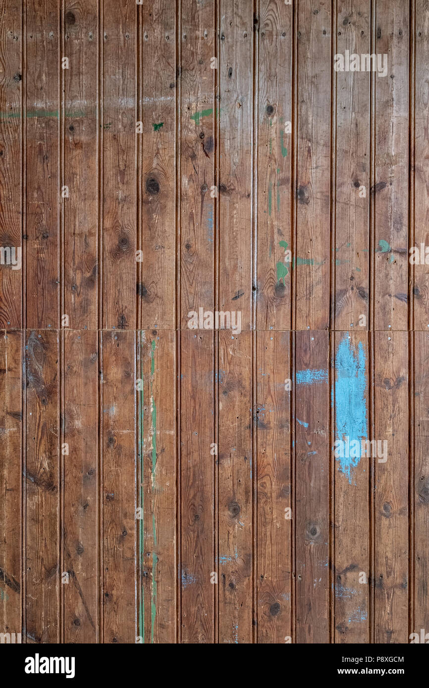 Detailed background texture of old and worn timber panels Stock Photo ...