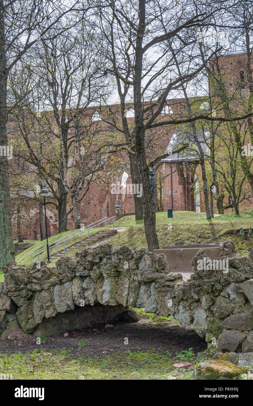 Medieval stone arch bridge in Tartu Estonia Stock Photo - Alamy