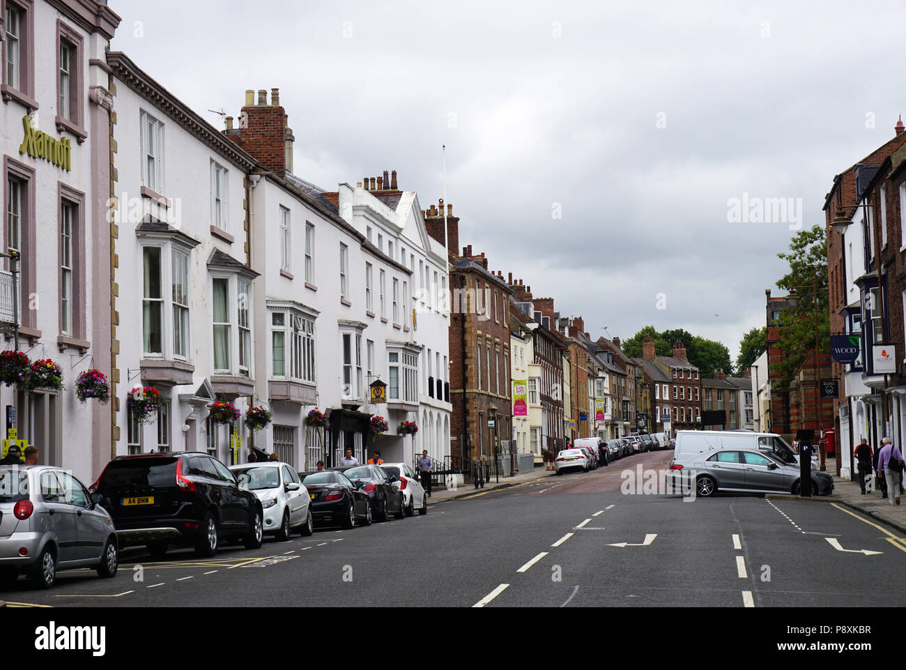 Durham City England Old Elvet Victorian Houses Stock Photo - Alamy