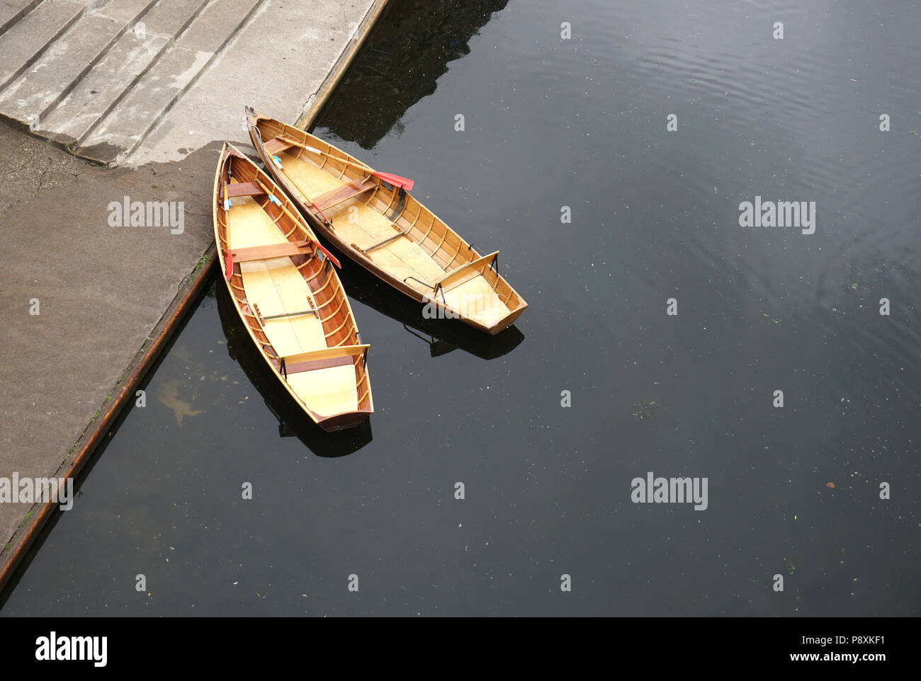 Durham City England Riverside Cruiser and Rowing Boats Stock Photo - Alamy