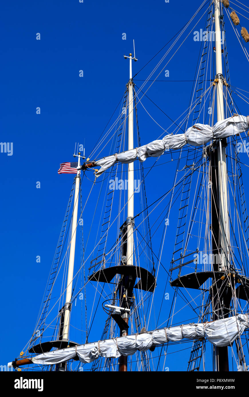 American flag sailing hi-res stock photography and images - Alamy