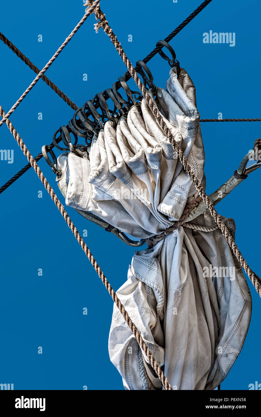 Furled sail hi-res stock photography and images - Alamy