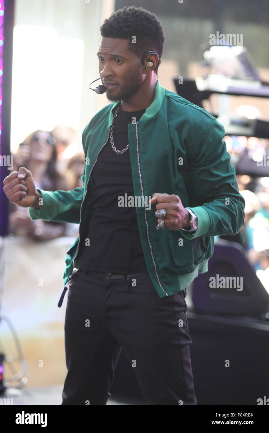 USHER concert at ''NBC Today '' show at Rockefeller Plaza 5-18-2012 ...