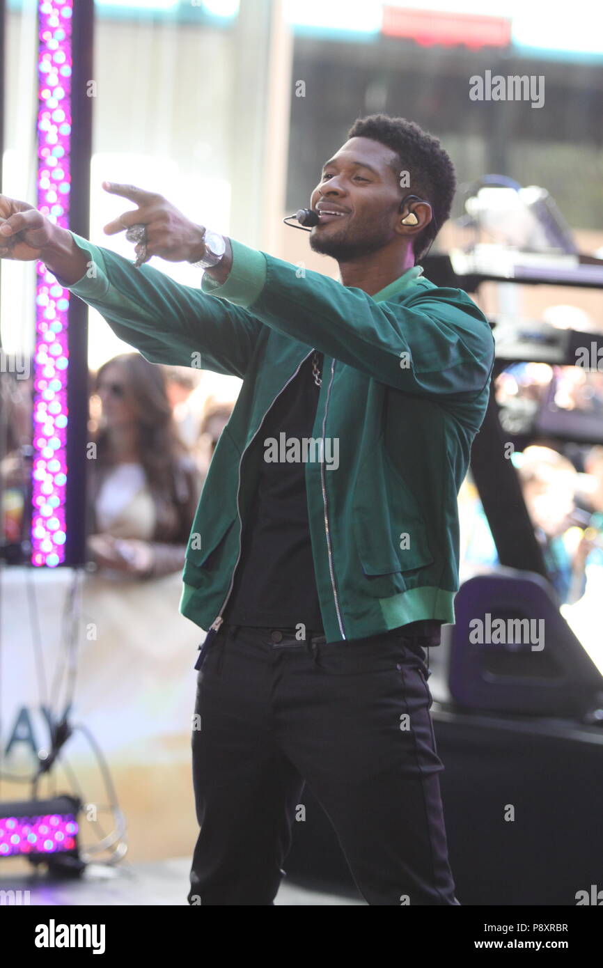 USHER concert at ''NBC Today '' show at Rockefeller Plaza 5-18-2012 ...