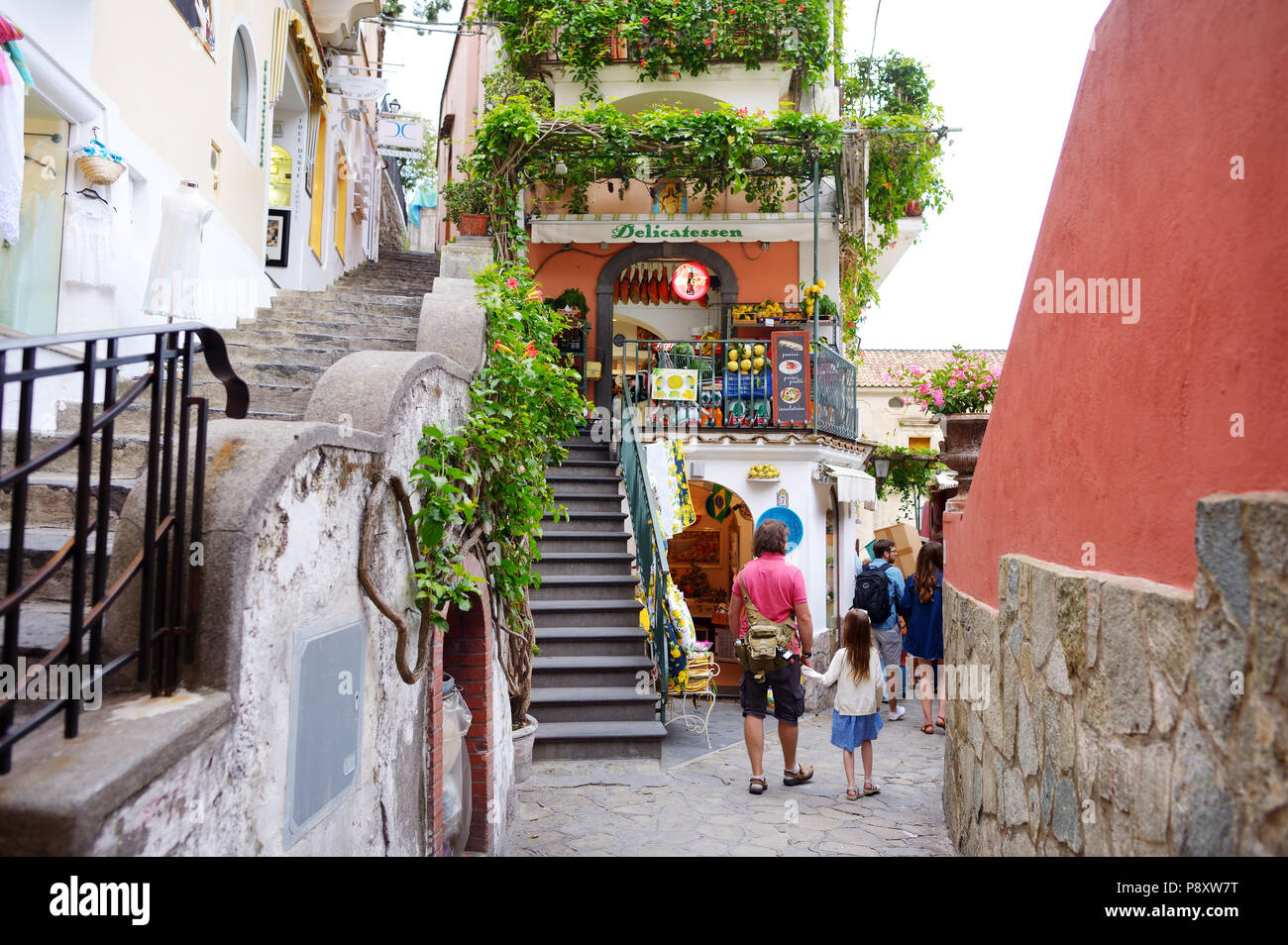 Positano balcony architecture hi-res stock photography and images - Alamy