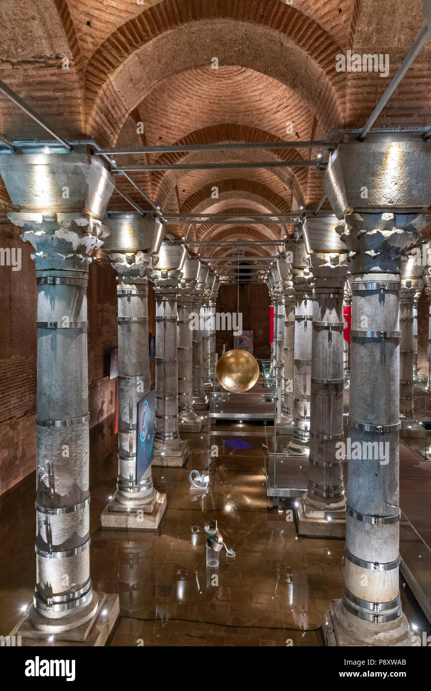 The Theodosius Cistern(Serefiye Sarnici) in Istanbul, Turkey Stock ...