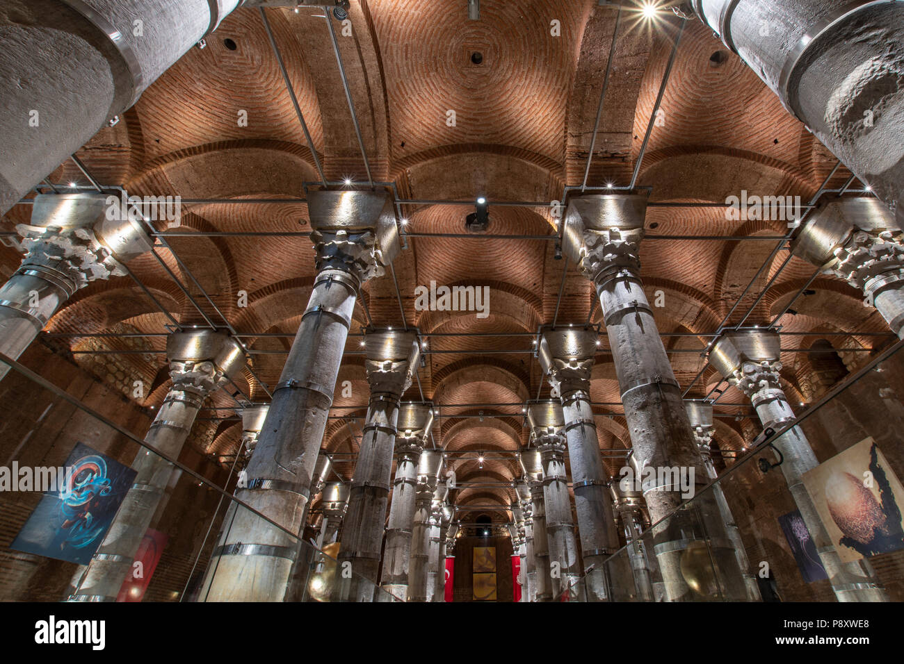 The Theodosius Cistern(Serefiye Sarnici) in Istanbul, Turkey Stock ...