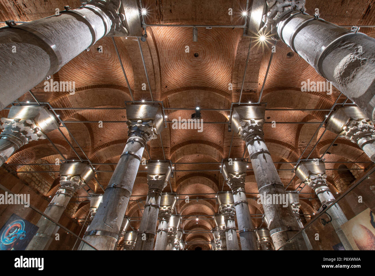 The Theodosius Cistern(Serefiye Sarnici) in Istanbul, Turkey Stock ...