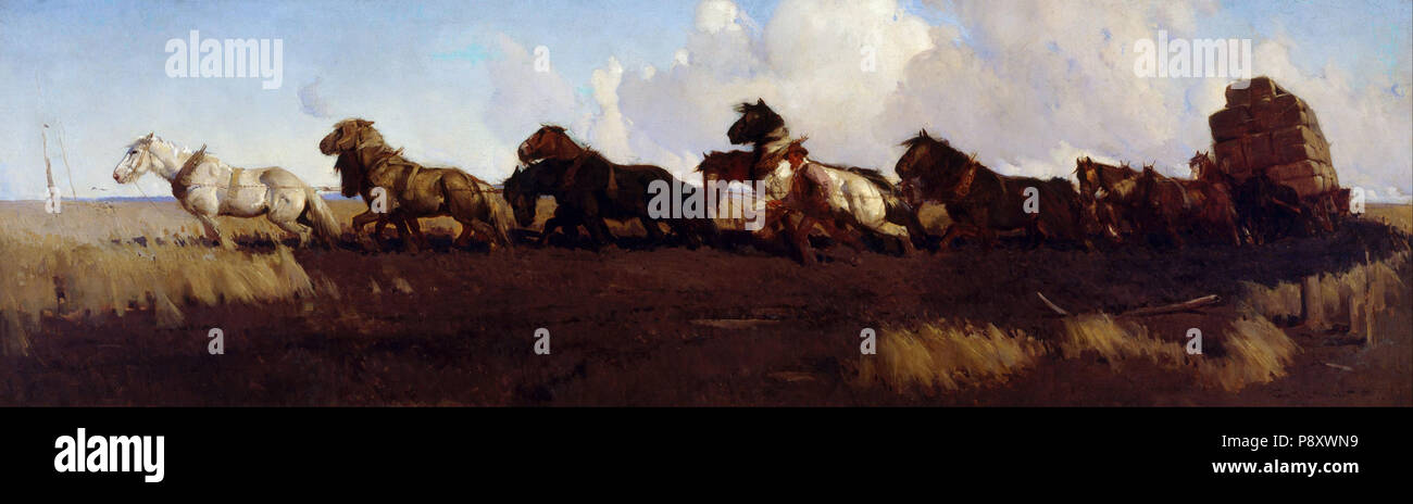 . 300 George W Lambert - Across the black soil plains Stock Photo - Alamy