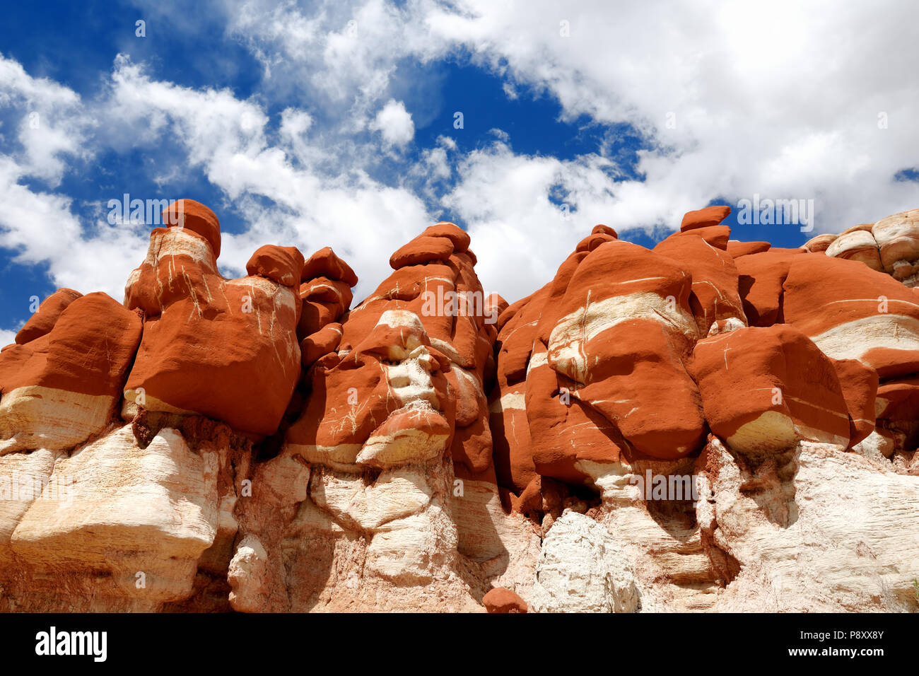 Amazing colors and shapes of sandstone formations of Blue Canyon in ...