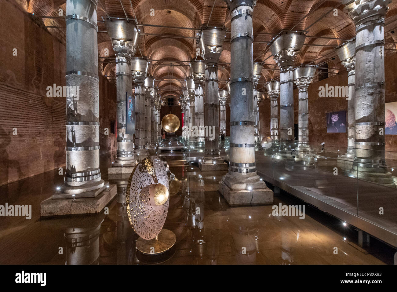 The Theodosius Cistern(Serefiye Sarnici) in Istanbul, Turkey Stock ...