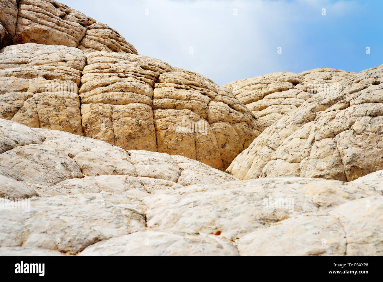 Amazing colors and shapes of sandstone formations in White Pocket ...