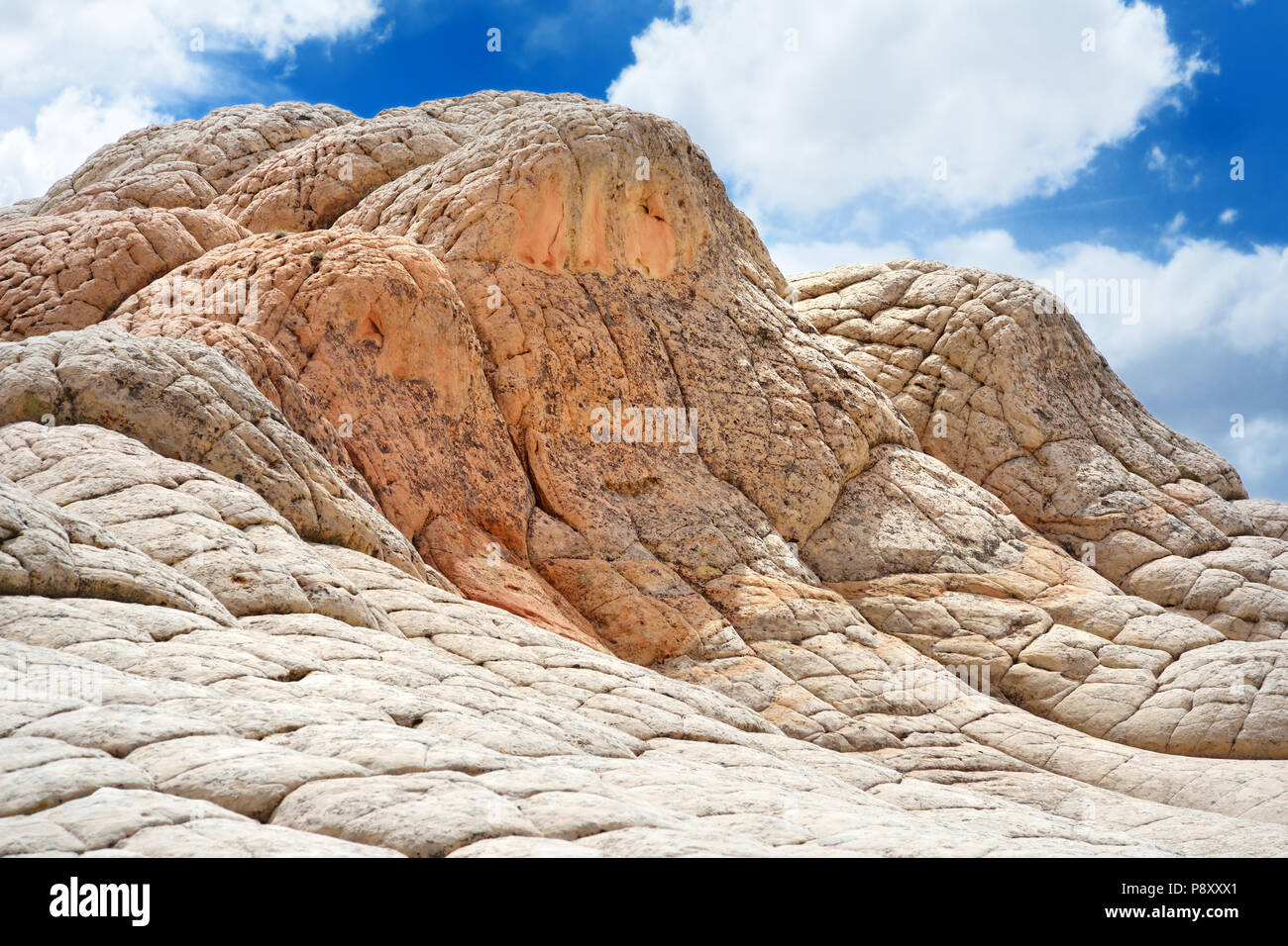 Amazing colors and shapes of sandstone formations in White Pocket ...