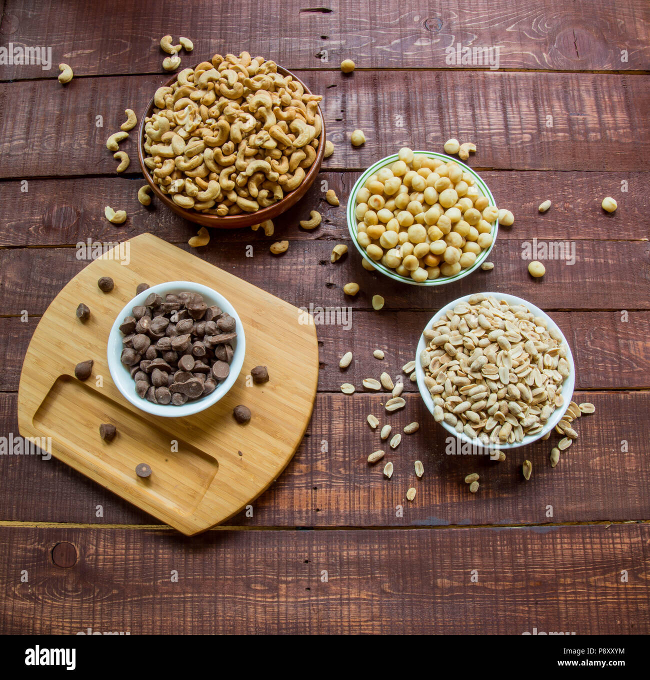 Peanuts almonds and macadamia nuts hi-res stock photography and images ...