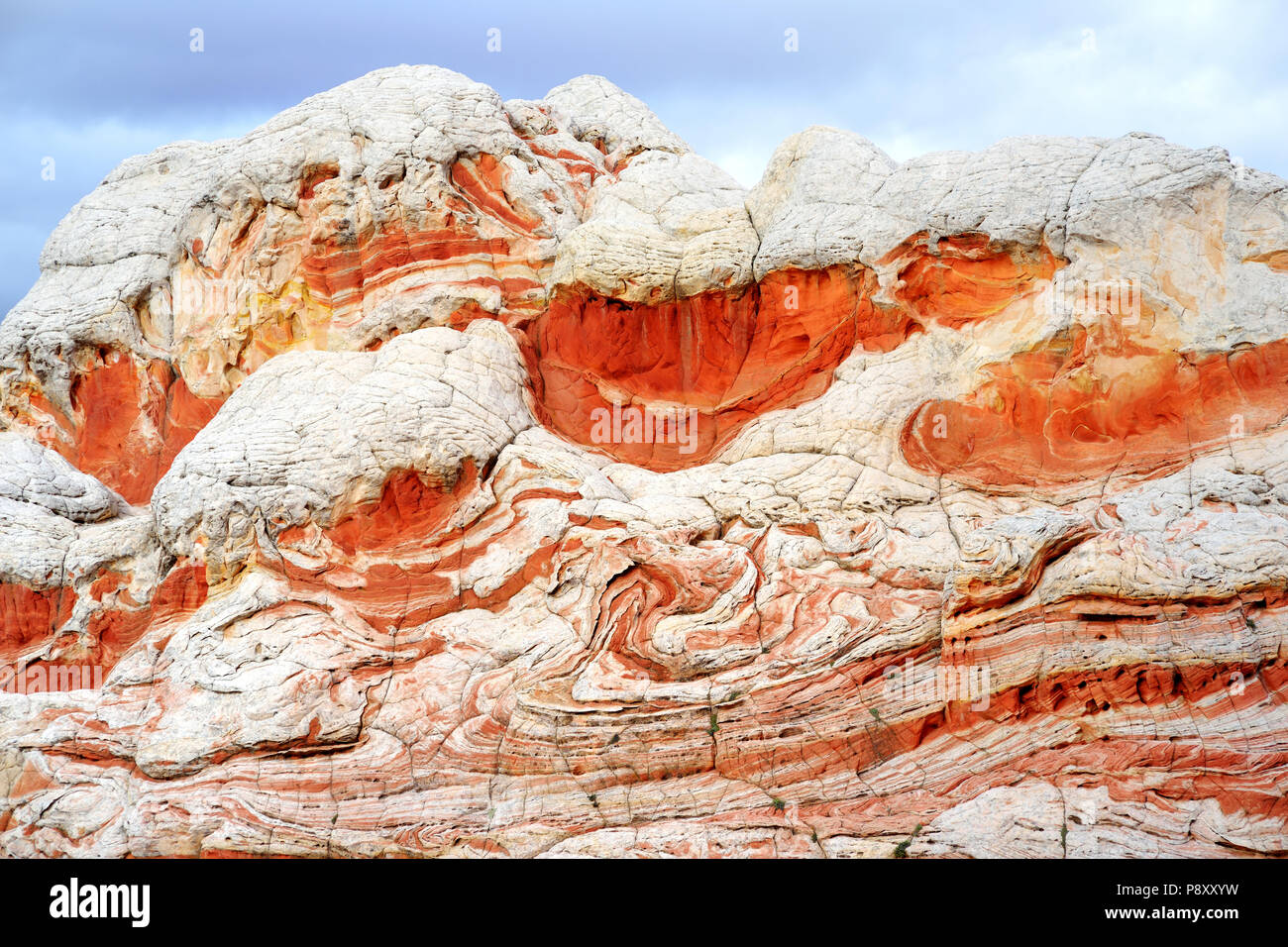 Amazing colors and shapes of sandstone formations in White Pocket ...
