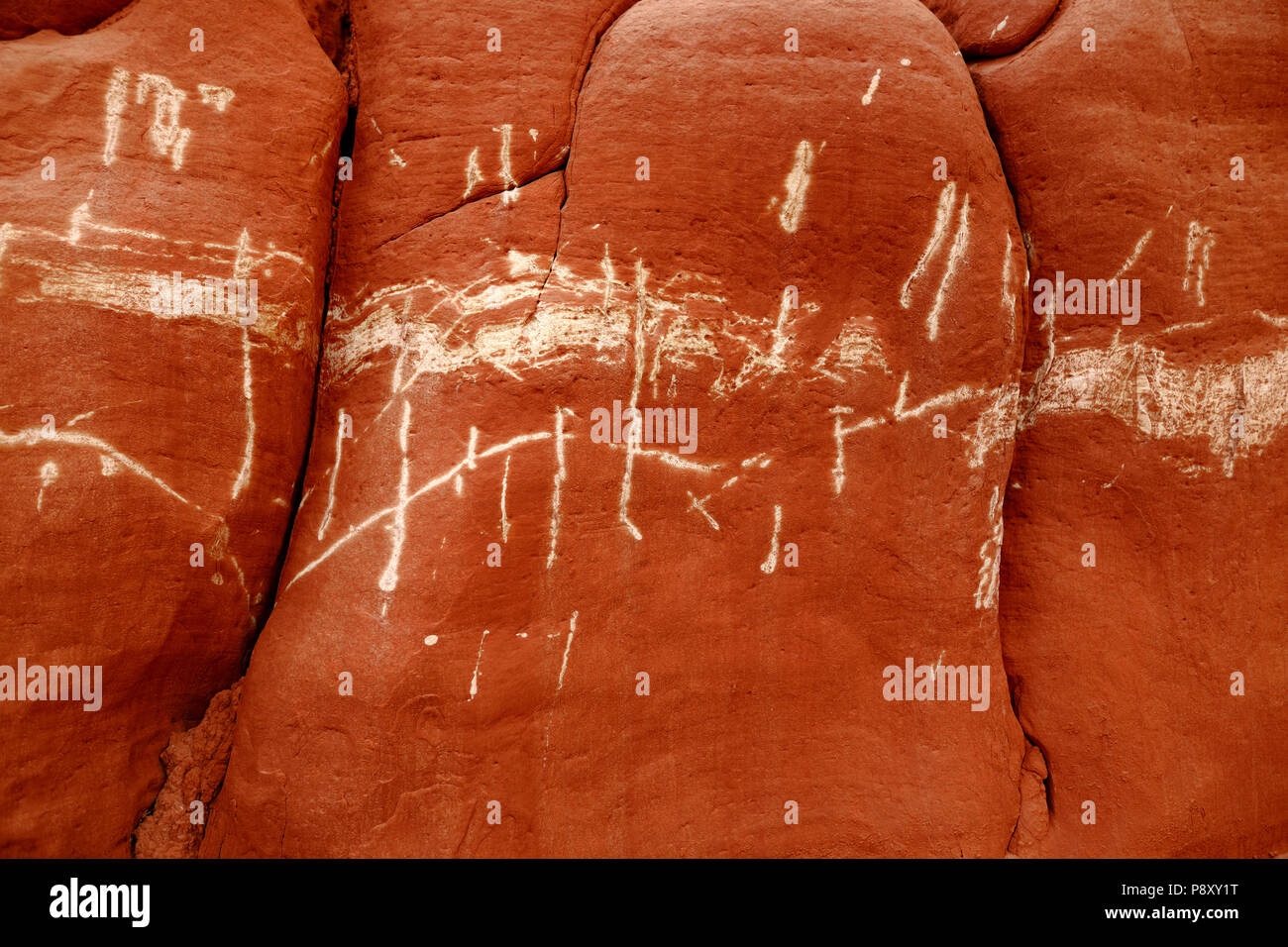 Detail of sandstone formations of Blue Canyon in Hopi reservation ...