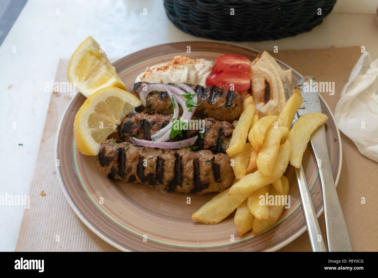 Kebab and chips hi-res stock photography and images - Alamy